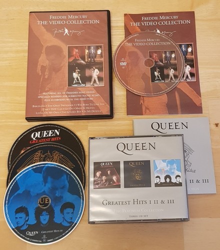 Queen Platinum Collection Hits 3-CD & Freddie Mercury Video Collection ...
