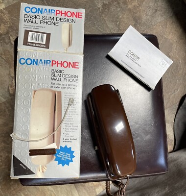 Conair Telephone Phone Slim Design Wall Phone, Brown TT301B | eBay