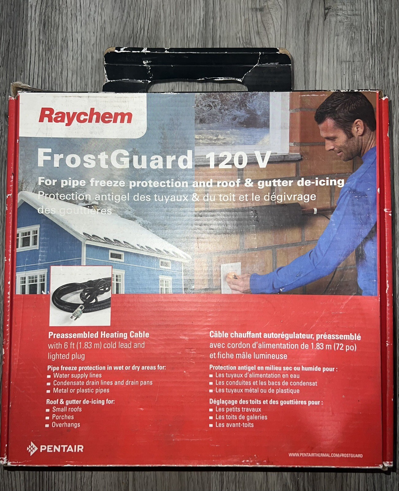 RAYCHEM FROSTGUARD 120V FG1-24P 24' ELECTRIC HEATING CABLE (C14D) | eBay