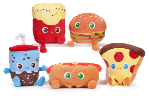 NEW OFFICIAL 8" SQUASHY FAST FOOD 22CM COLA FRIES HOTDOG SOFT TOY PLUSH ...