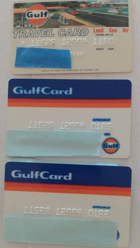 vintage Gulf Travel Card oil gas credit card 1980’s land sea air lot of ...