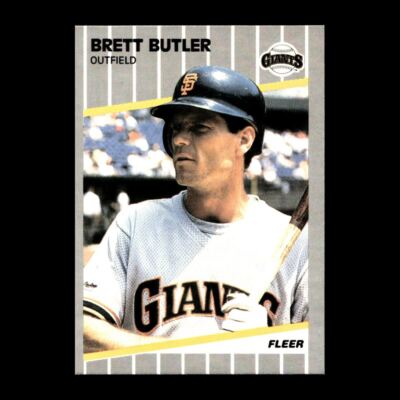 Brett Butler 1989 Fleer San Francisco Giants #324 R322F 24 | eBay