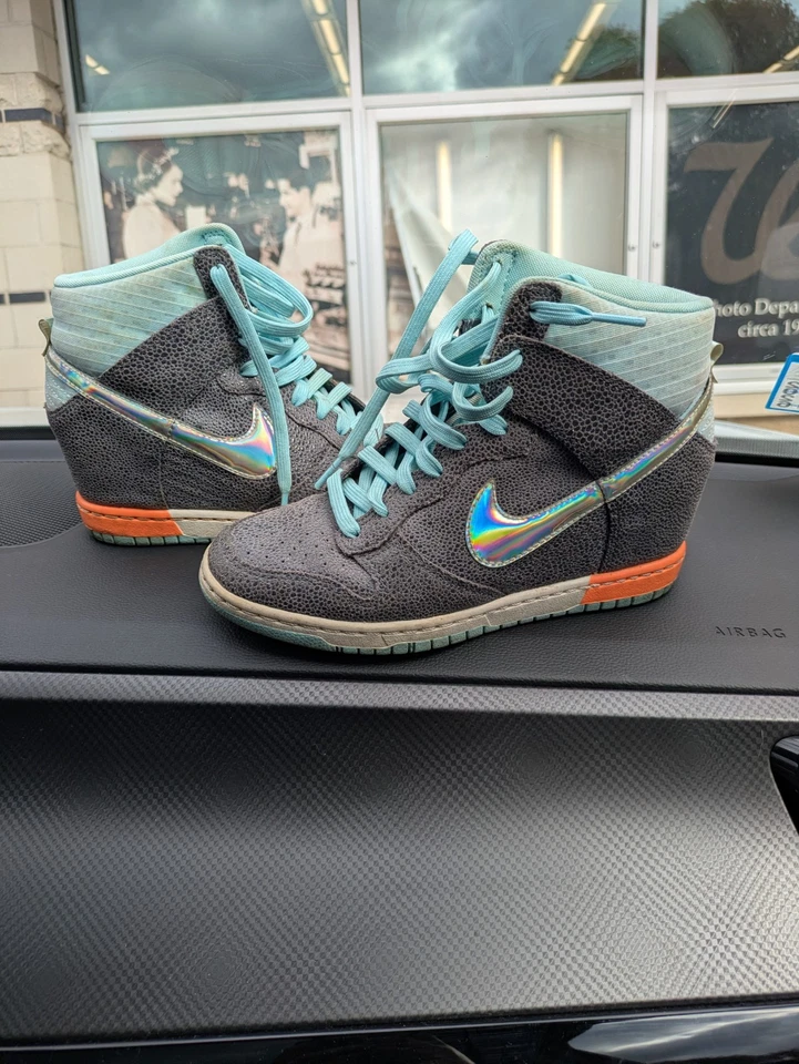 Nike Dunk Sky Premium High Dark Grey Glacier Ice W for sale | eBay