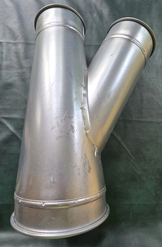 Nordfab 8040003082 Round 9" x6"x6" 21"L 30 Degrees Galv. steel Wye ...