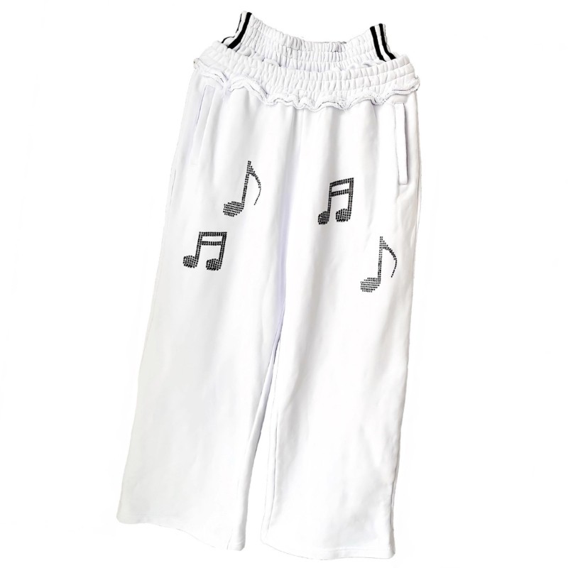 Loose Fit Baggy Pants for Women Men Double Waist Wide Leg Hip Hop ...