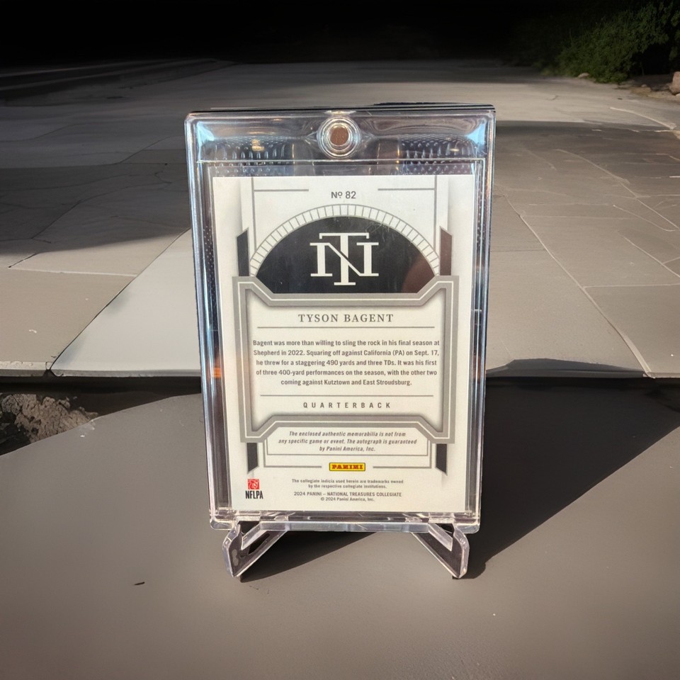 2024 National Treasures Collegiate - College Materials Sig Tyson Bagent ...