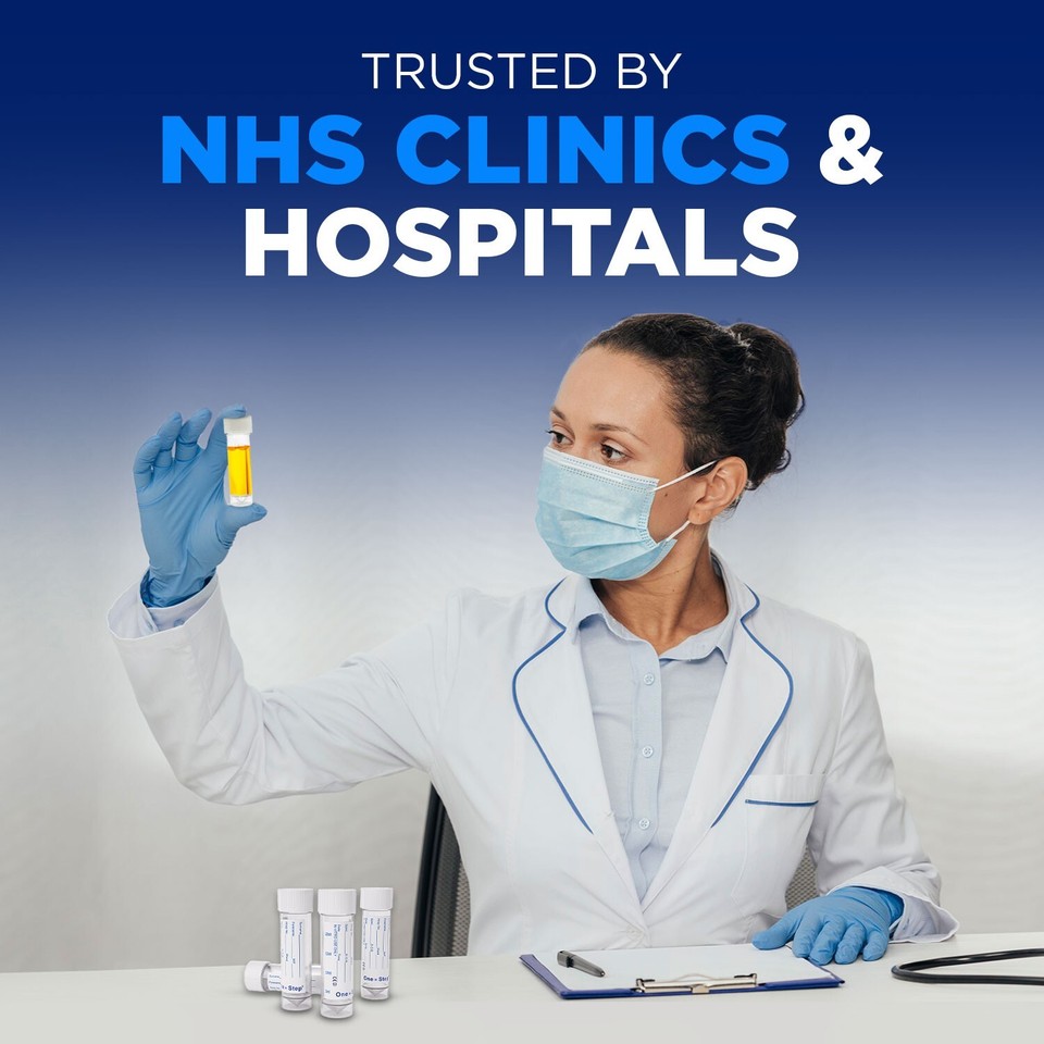 50 Urine Specimen Containers Sample Bottles 30ml Labelled - Same As NHS ...