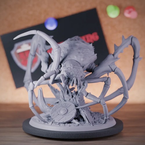 Ice Spider Goblin Rider Miniature Monster Mini Dungeons and Dragonn 5e ...
