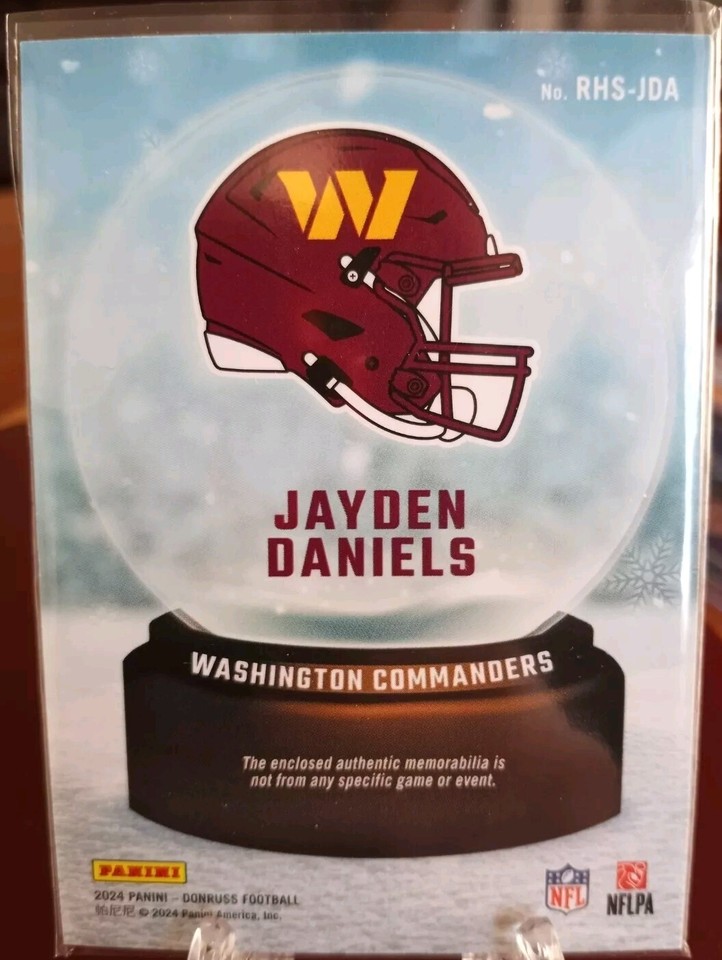 2024 Jayden Daniels Donruss Rookie Sweaters RHS-JDA Commanders - Rare ...