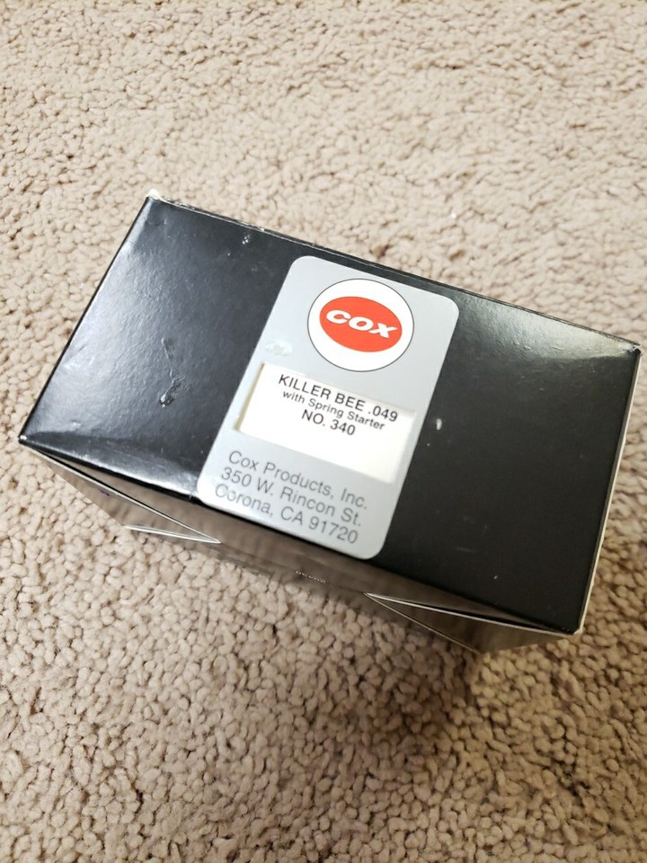 Cox .049 - COX engine - COX Killer Bee .049 With Spring Starter - NIB ...
