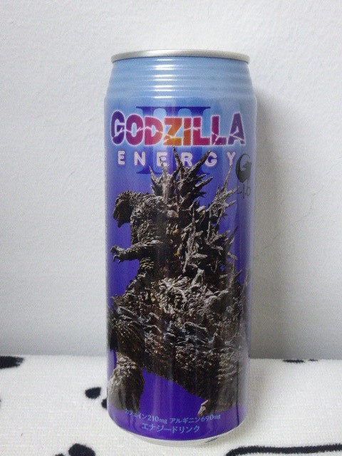 Godzilla Energy II III *EMPTY Drink Can* opened at top Limited Japan ...