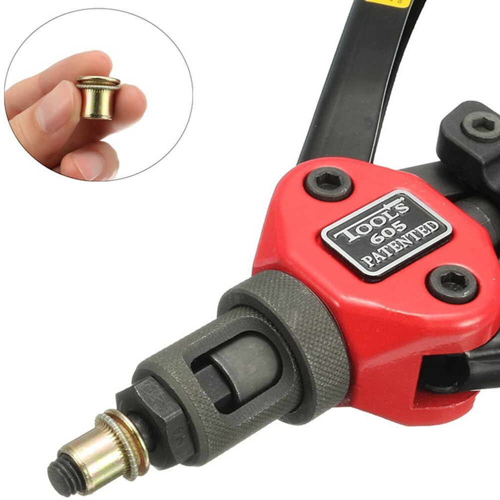 Hand Rivet Gun Threaded Insert Riveter Kit Pneumatic Tool Pop Nut ...