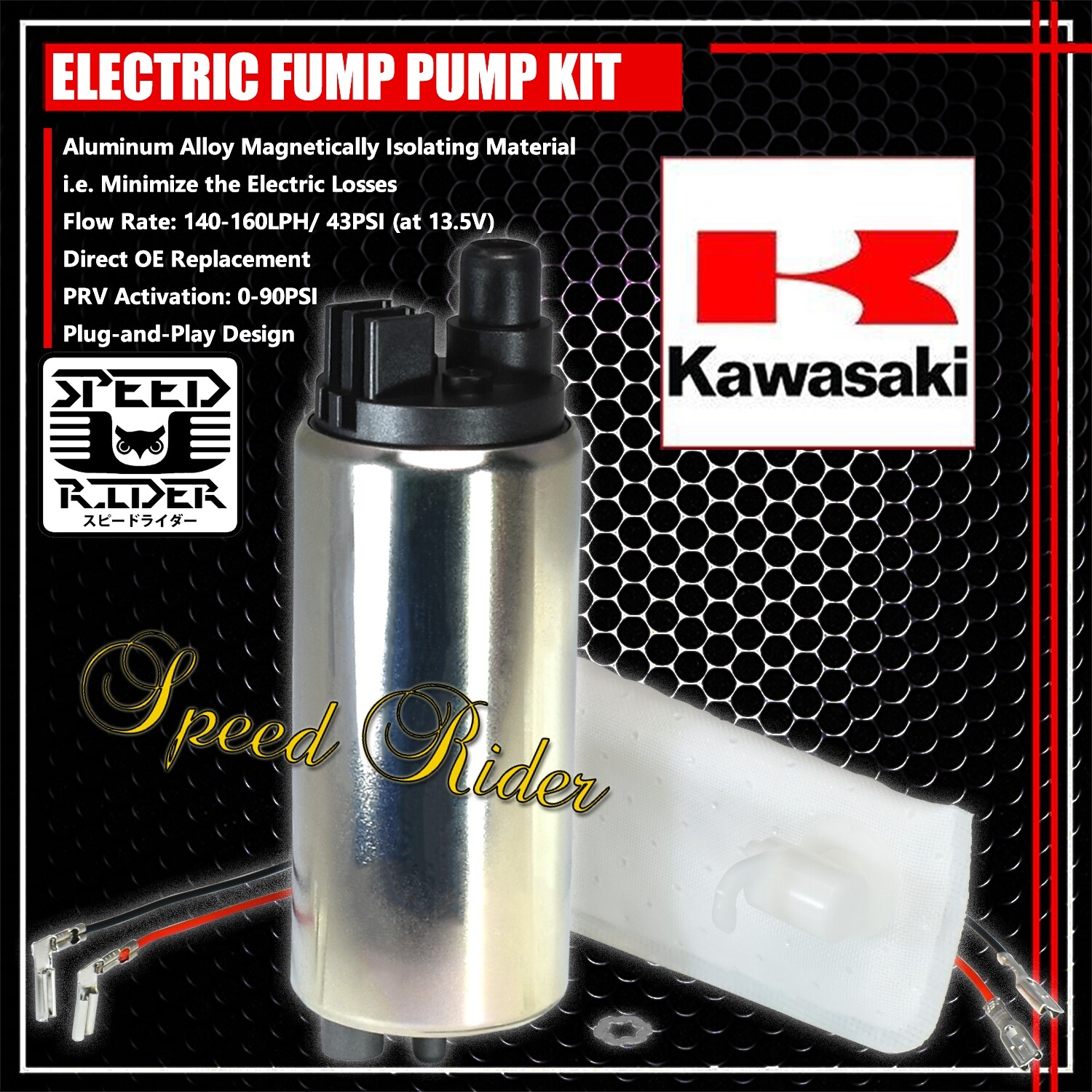 FOR 09-19 KLX 250/250S KLX250/D-TRACKER OE REPLACEMENT FUEL PUMP CORE ...