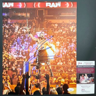 WWE NXT Drew McIntyre Signed 11x14 Photo K Autograph WrestleMania JSA ...