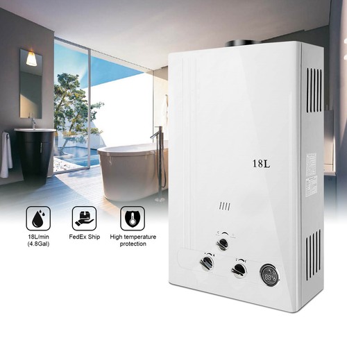18L/5GPM LPG Propane Gas Water Heater On-Demand Instant Hot Boiler ...