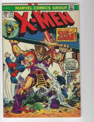 Uncanny X-Men #89 1963 series Marvel Sub-Human | eBay