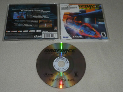 SEGA DREAMCAST VIDEO GAME MAGFORCE RACING COMPLETE W CASE & MANUAL ...