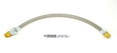 AIR COMPRESSOR DISCHARGE LINE TEFLON STEEL BRAIDED HOSE 1/2'' X 5/8 ...