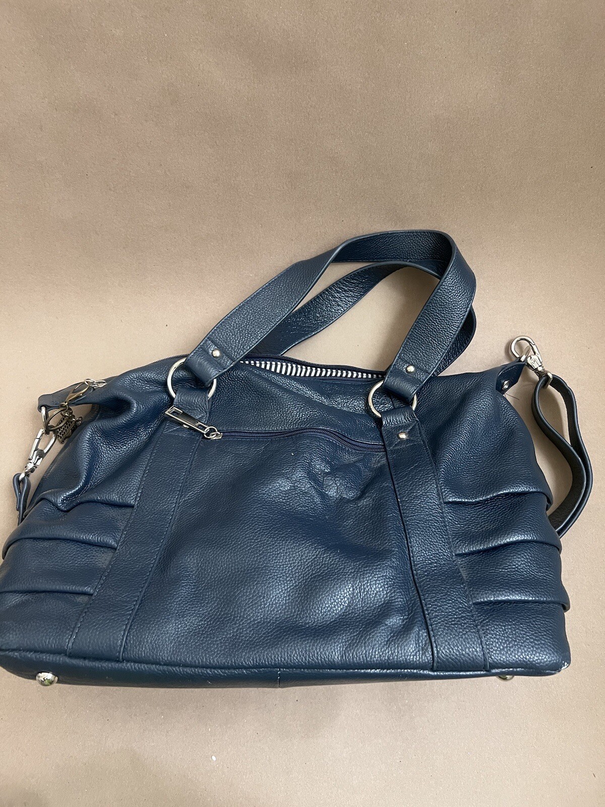 Dark Navy Blue Shutter Bag Leather Camera Bag Top Handle And Shoulder ...