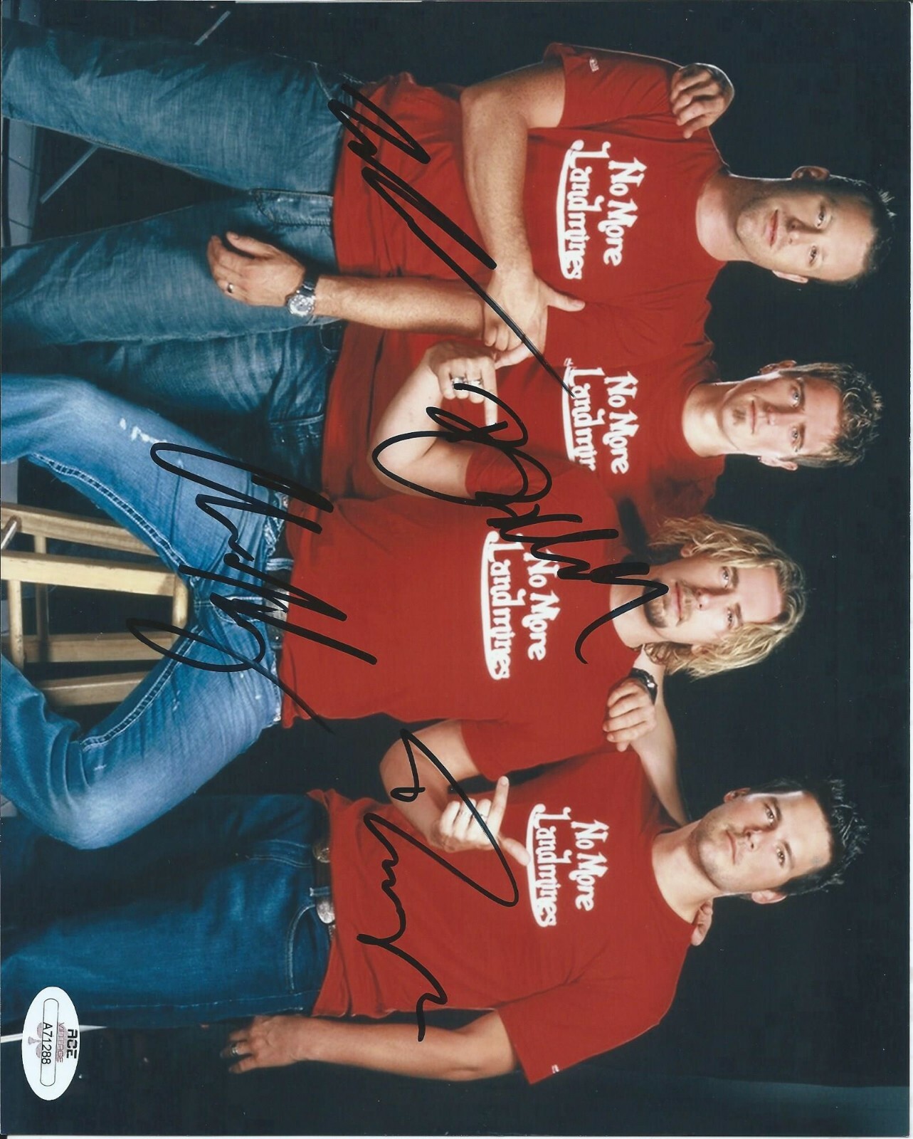 Nickelback Full Band Autographed Hand Signed 8x10 Photo COA | eBay