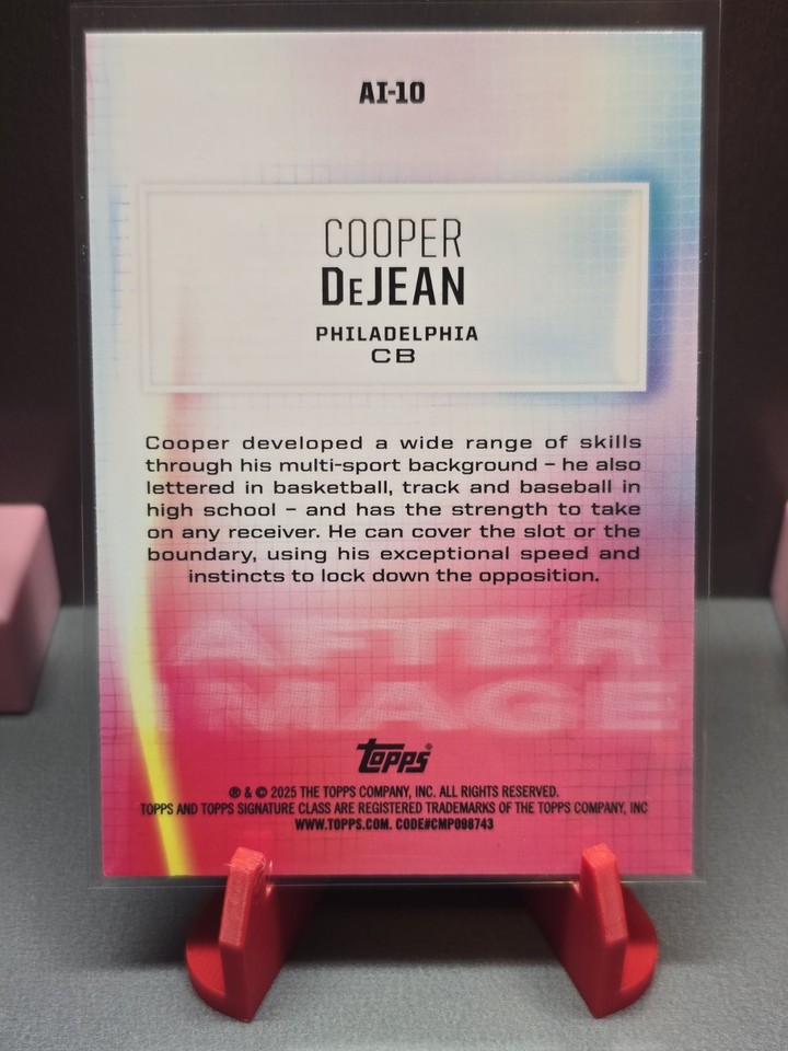 2024 Topps Signature Class Cooper Dejean After Image (RC) Insert #AI-10 ...