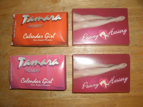 4 PAIR LOT TAMARA AND PEAVEY PANTYHOSE HOOTERS GIRL X-TALL ASSORTED ...