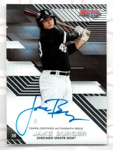 JAKE BURGER 2017 TOPPS BOWMANS BEST ROOKIE RC AUTOGRAPH AUTO #B17-JBU ...