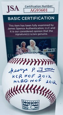 George Toma Royals signed HOF Logo Baseball Ball autographed W ...