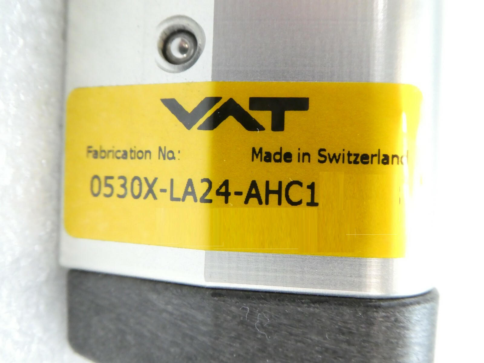 VAT 0530X-LA24-AHC1 HV Transfer Valve Insert with L-MOTION Surplus for ...