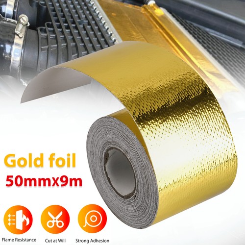 Gold High Temperature Heat Shield Roll Self Adhesive Reflective Wrap ...