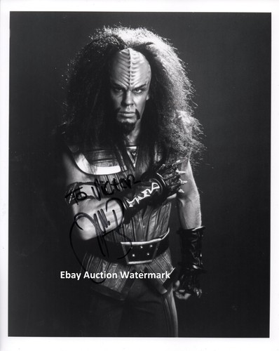 Todd Bryant as Captain Klaa from Star Trek V Autographed 8 x 10 in. BW ...
