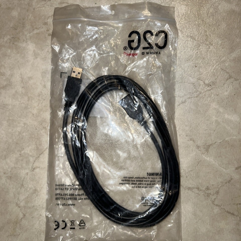 C2G / Cables To Go 52107 USB 2.0 A Male to A Female Extension Cable 2 ...