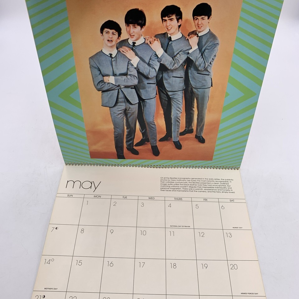 THE BEATLES HALLMARK 1995 BINDER CALENDAR NICE, STORED NO WRITING | eBay