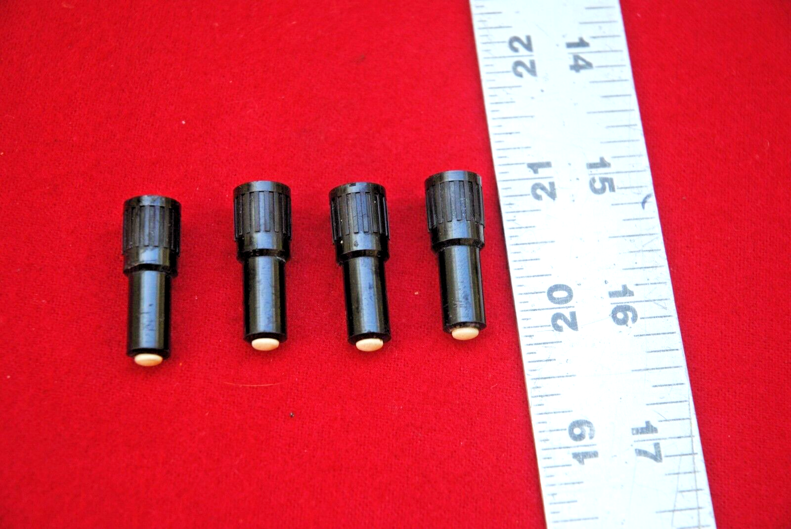 65 66 67 68 69 70 MUSTANG & FORD TIRE VALVE STEM EXTENSIONS (4) NOS ...