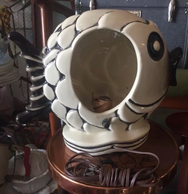 Vintage Rare Fish TV Lamp | eBay