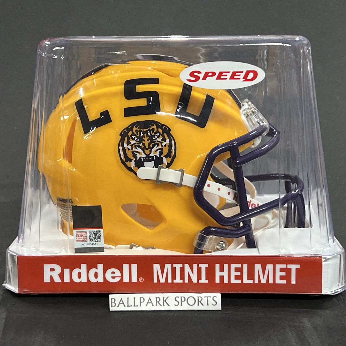 Lsu Mini Helmet Jamal Adams Autographed Signed Lsu Tigers Chrome Speed