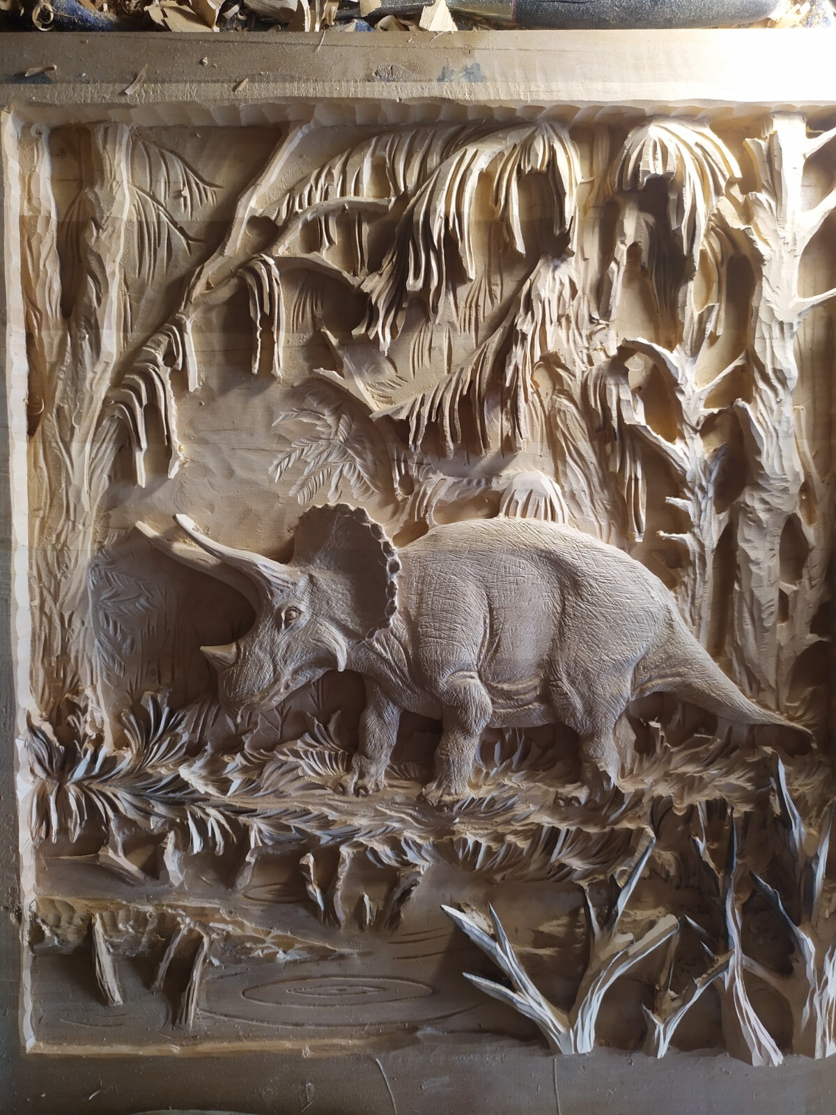 3D Wooden Picture Wood Carving Wall Art Handcarved Wood Carving ...