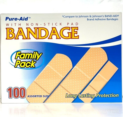 Pure-Aid Family Pack Bandages, Compare to Band-Aid, 100ct | eBay