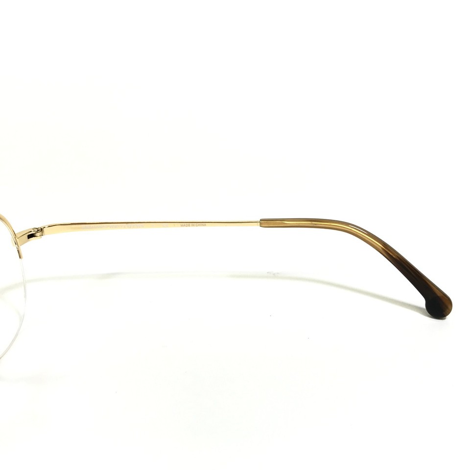 Brooks Brothers Eyeglasses Frames BB1042 1172 Gold Round Half Rim 48-18 ...