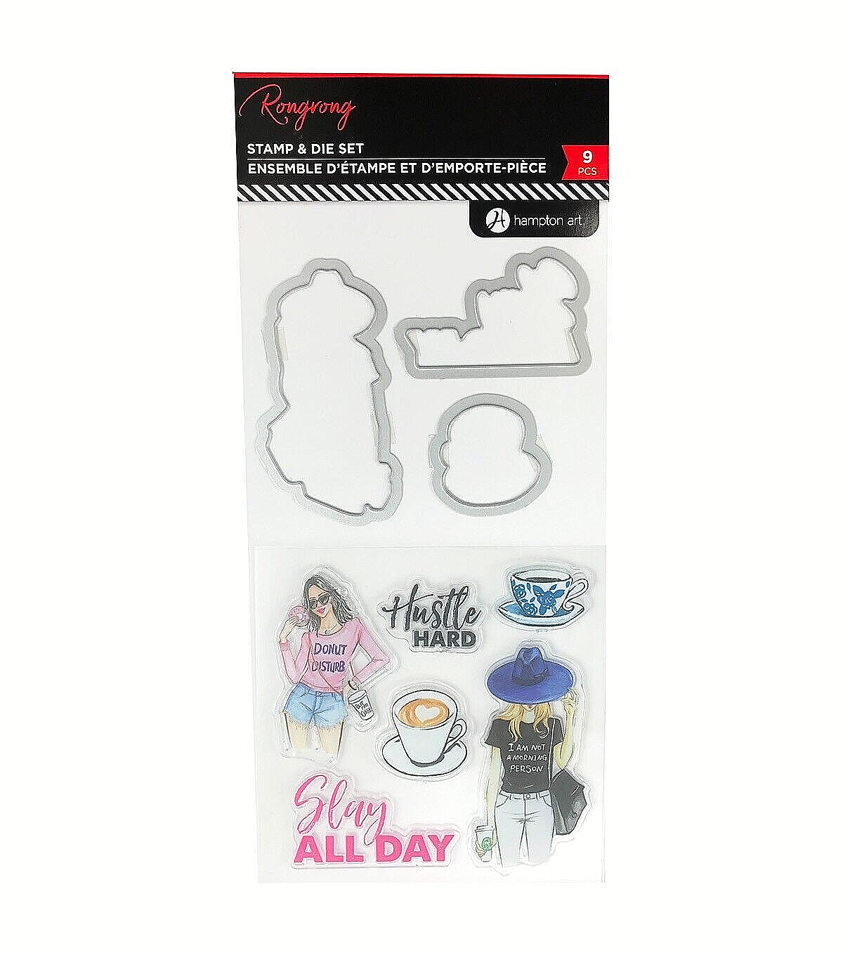 Hampton Art RONGRONG Stamp & Die Set - SLAY - 9 pcs | eBay