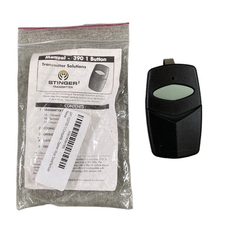 Stinger 2 390MHZ One Button Transmitter Garage Door Opener | eBay