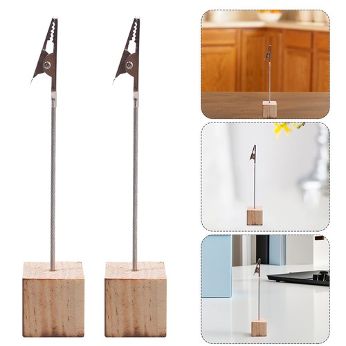 10 Pcs Wedding Table Number Holder Clips Photo Paper Memo Card Stands ...