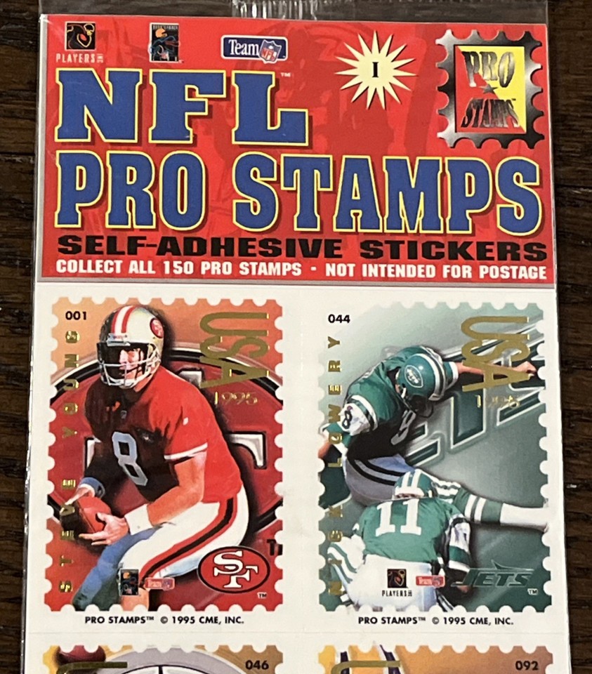 RARE Vintage 1995 NFL Pro Stamps 12 Stickers - New - Barry Sanders ...