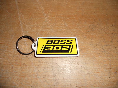 1969 1970 FORD MUSTANG BOSS 302 KEYCHAIN KEYRING YELLOW | eBay