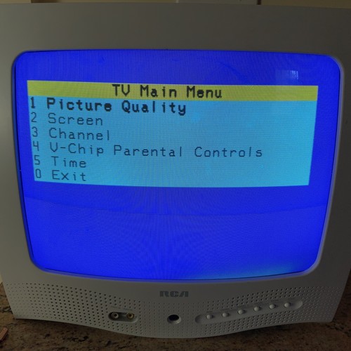 RCA 13 inch Color CRT TV, Model:13V400T Retro Gaming | eBay