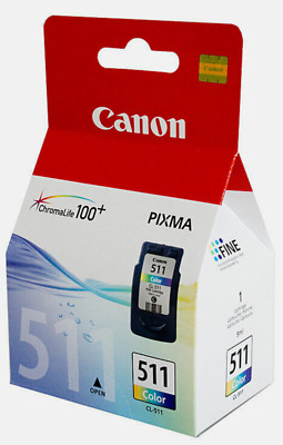 GENUINE Canon CL-511 511 C COLOUR Ink Cartridge Brand New COLOR MP280 ...