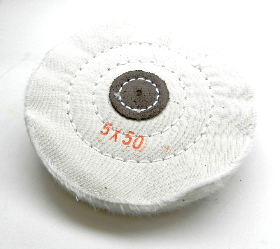 5" Polishing Buff Finex Muslin White 50 Ply Buffing Wheel Polish ...