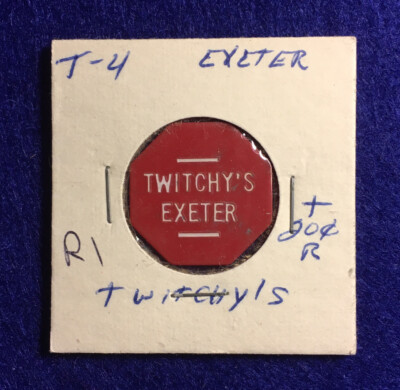 “TWITCHY’S” Exeter, PA ~ good for 20c in trade, token E75 ~ R1 | eBay