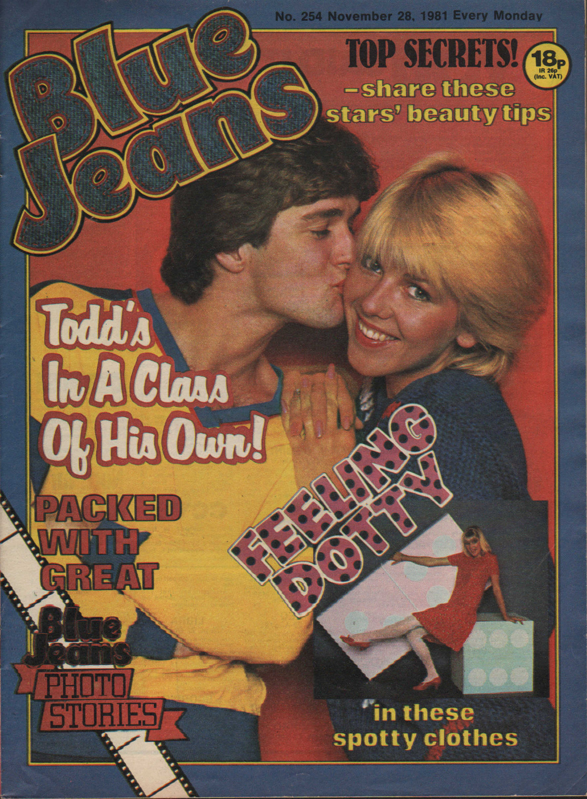 Blue Jeans Magazine 28 November 1981 No. 254 The Polecats Sally James ...