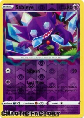 Sableye - 070/196 - Holo Rare - Reverse Holo x1 - NM-Mint - SWSH: Lost ...
